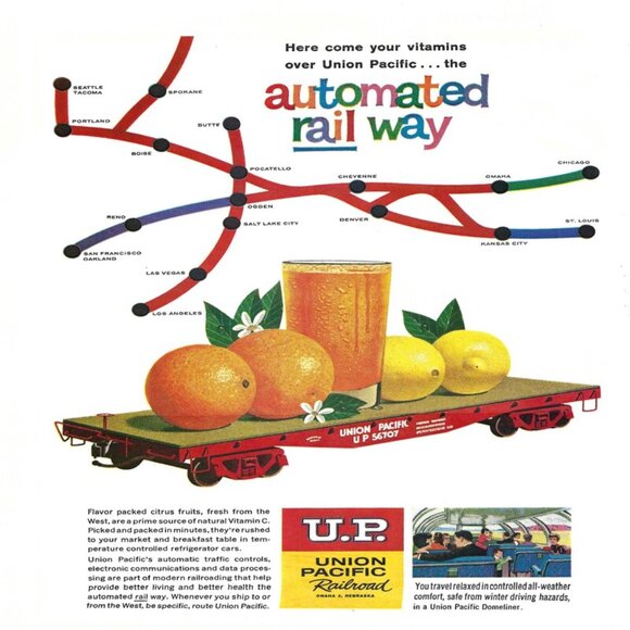 Union Pacific | Art | 963 Union Pacific Railroad Automated Railway ...